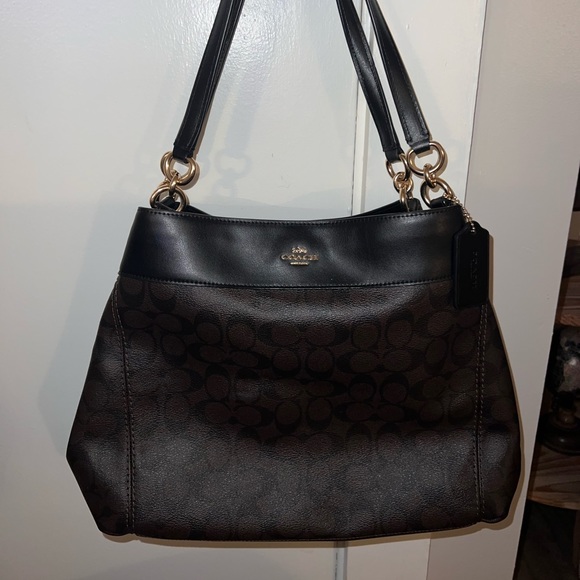 Coach | Bags | Authentic Coach Signature Canvas Shoulder Bag | Poshmark